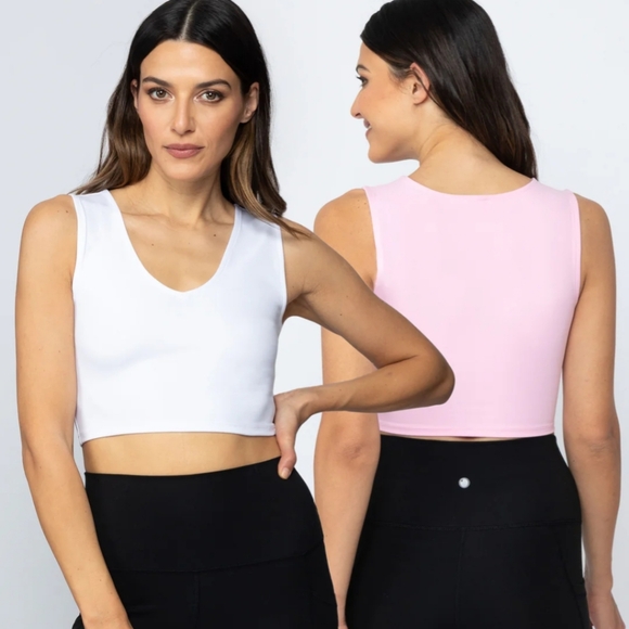 Yogalicious | Tops | Nwt Womens Yogalicious 2 Pack Lola Pure Cloud V ...